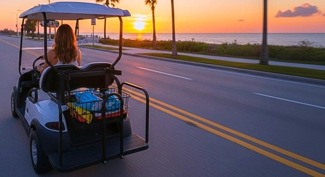 Best Golf Cart Night Rides & Sunset Routes on Bradenton Beach
